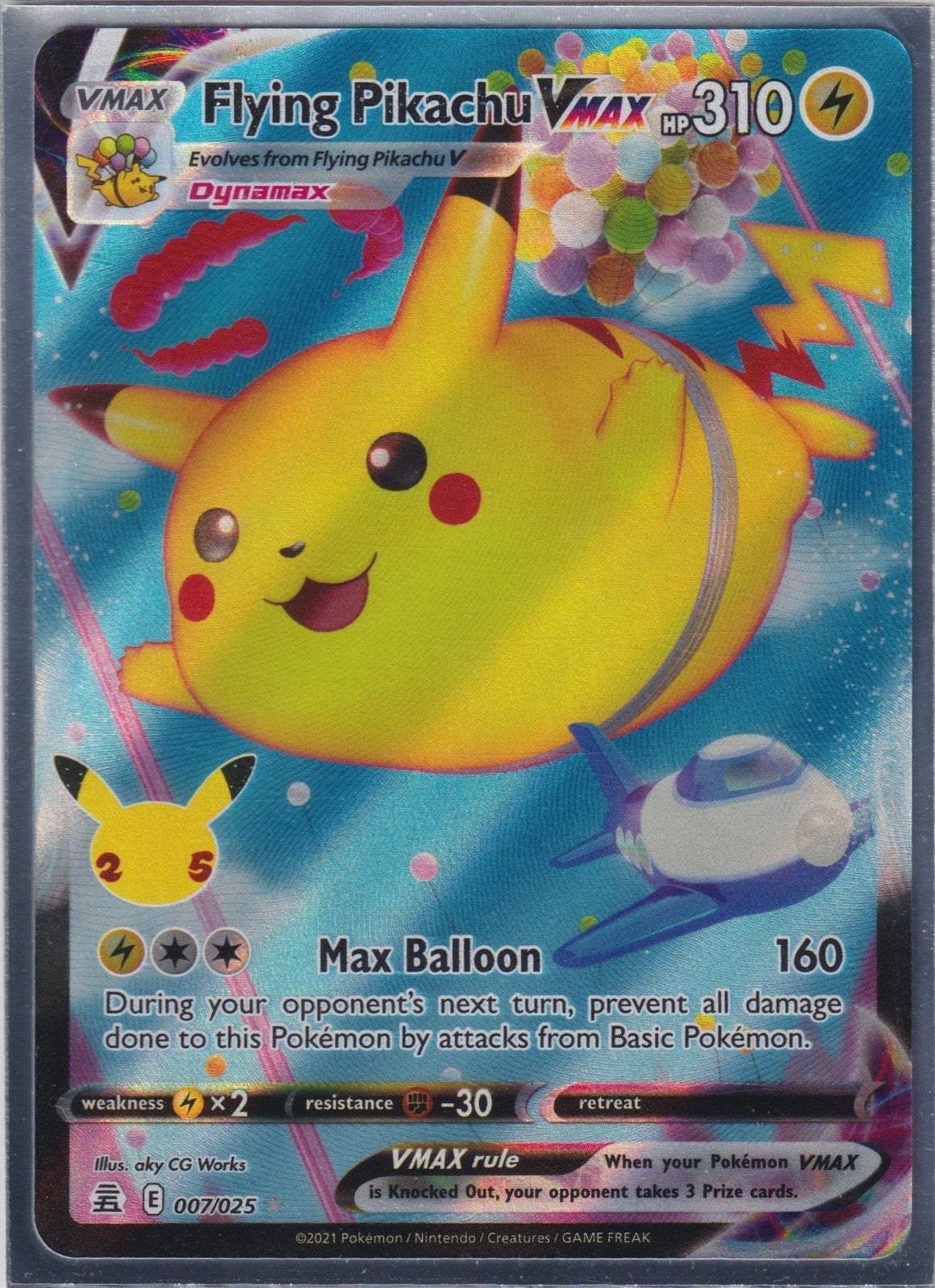 Flying Pikachu VMAX #007/025 Celebrations Pokemon – PikaCards